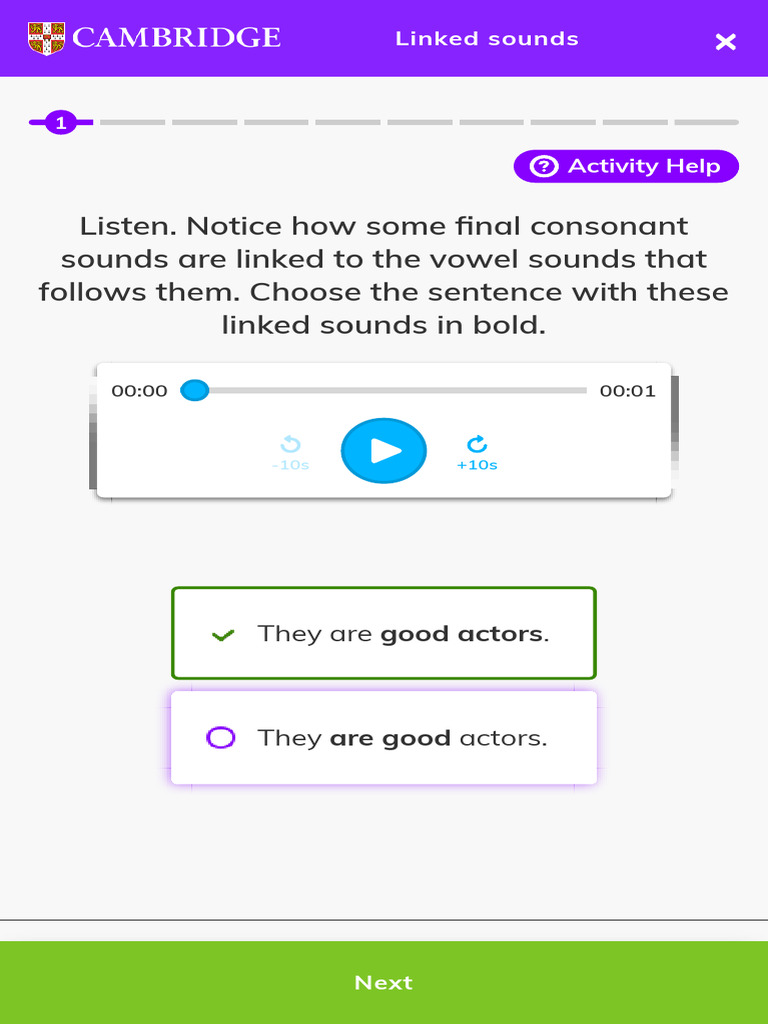 Linked Sounds Cambridge One | PDF