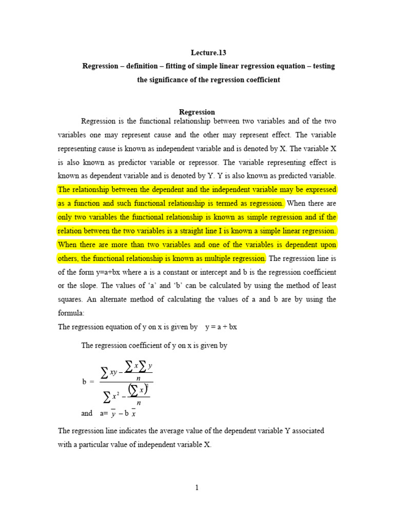 stat 7 modify | PDF | Linear Regression | Regression Analysis