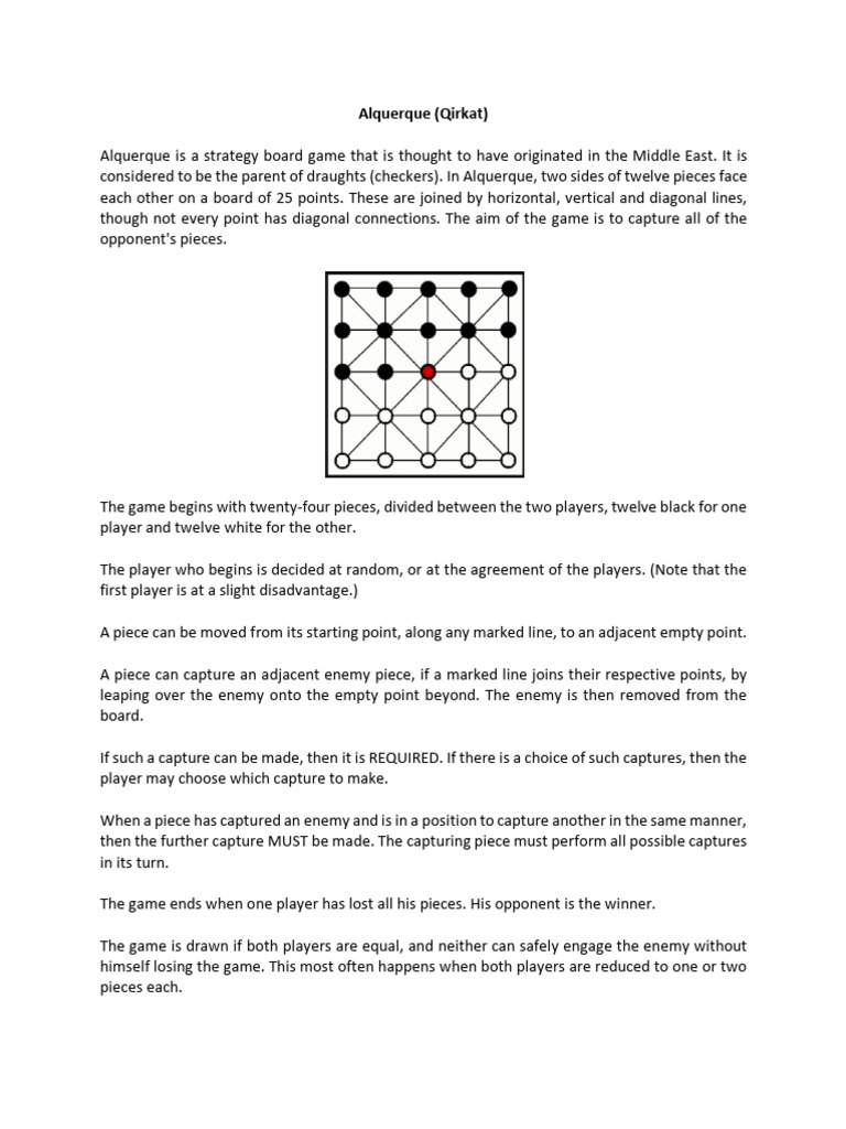 Alquerque Game | PDF