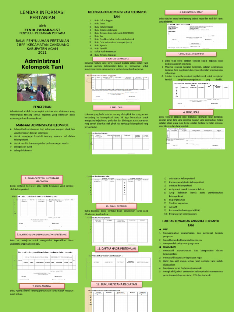 Liptan Administrasi Poktan | PDF