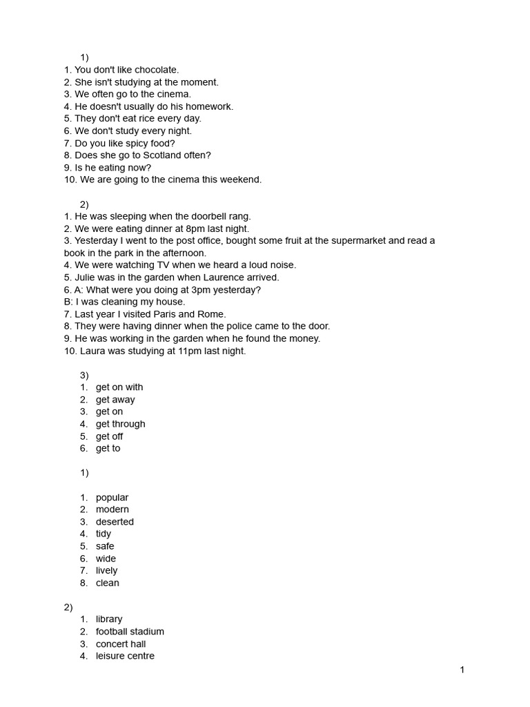 Review Part 2 - 3rd Year Keys | PDF