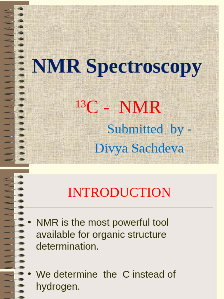 13C NMR Spectroscopy Guide | PDF