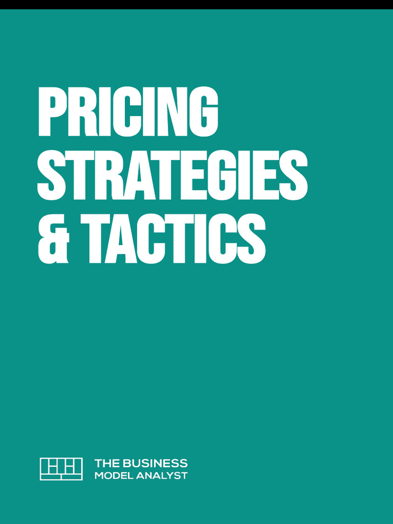 Super Guide Pricing Strategies Tactics-Mqzuac | PDF | Pricing ...