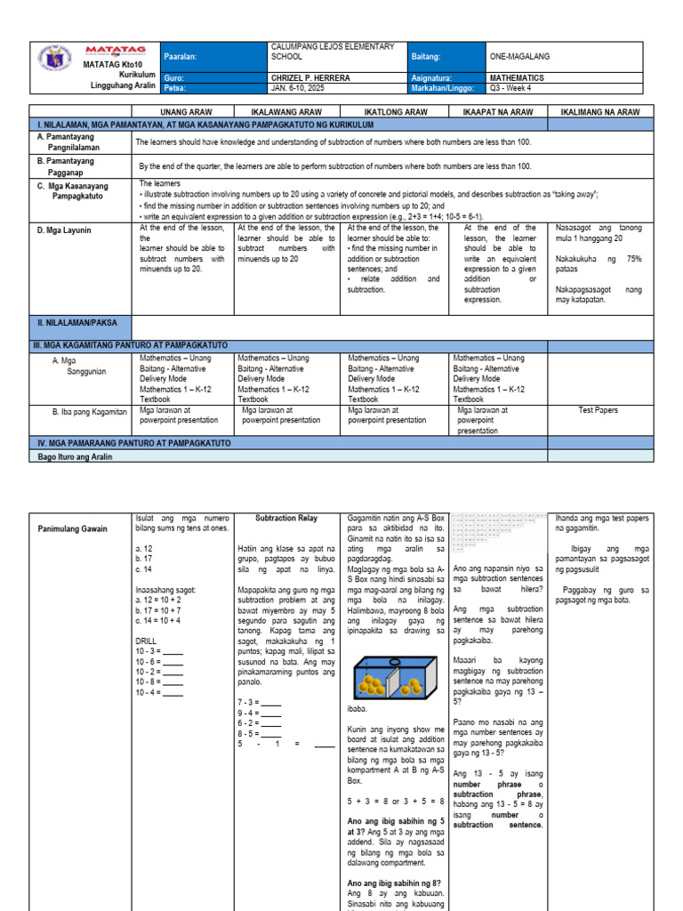 Week 4 Q3 Math | PDF
