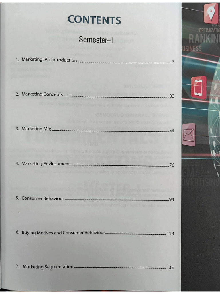 Marketing For Beginners 1st Semester | PDF