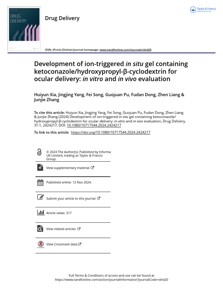 2024 Ketoconazole MTD | PDF | Cornea