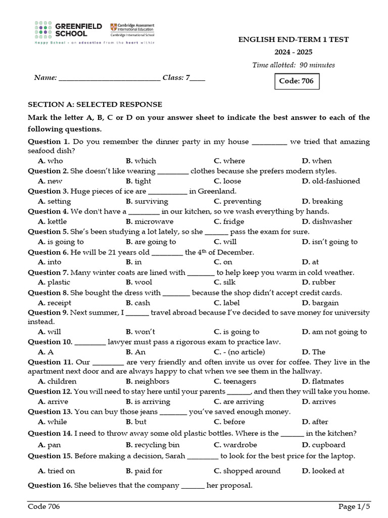 706 JHHZBQ 24.25 CHKI TIENG ANH 7 DE 02 Thi Lan 1 04 12 2024 | PDF ...