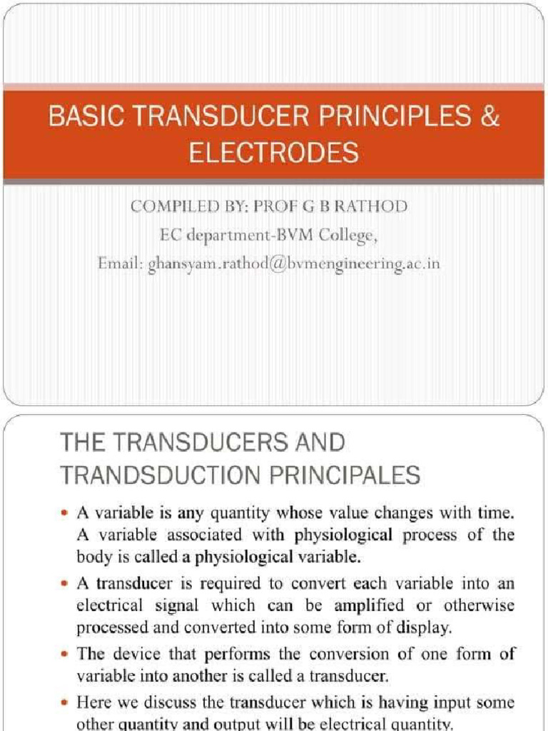 Transducers | PDF