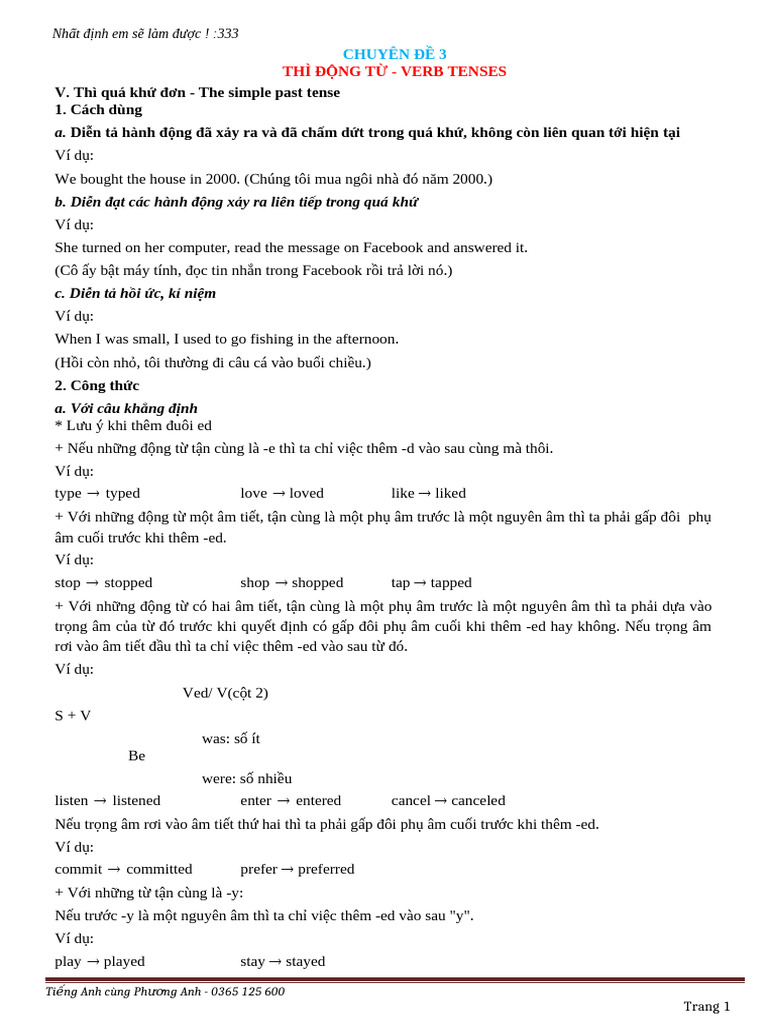 chuyen-de-3 p2 | PDF