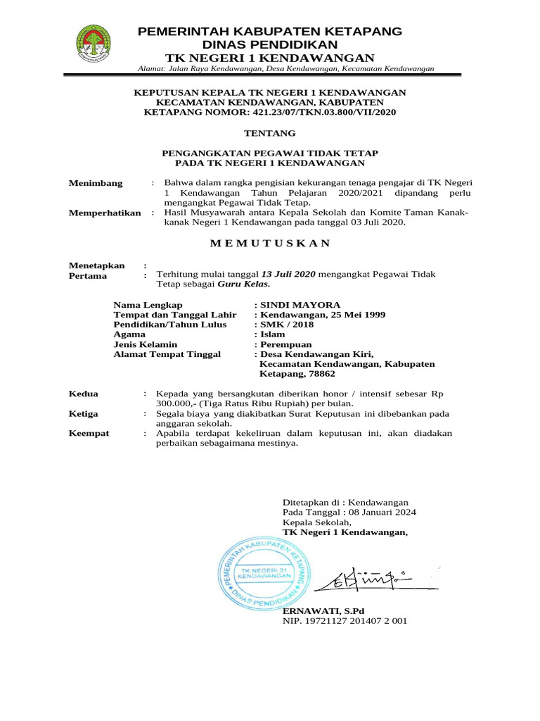 SK Akhir TK Sindi | PDF