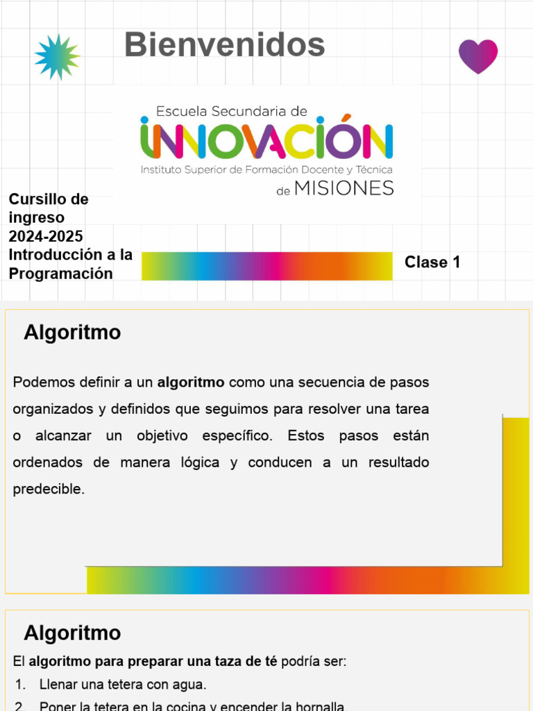Cursillo Programaci N Clase 1 | PDF | Lenguaje de programación | Programa de computadora