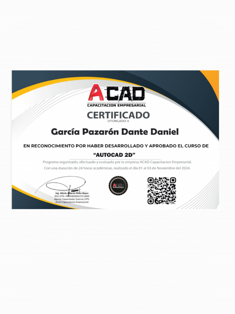 Autocad certificado | PDF