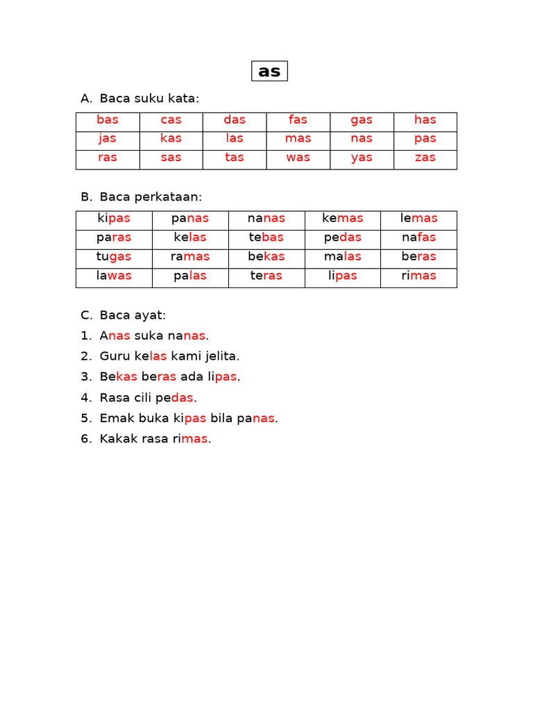 Suku Kata Tertutup | PDF