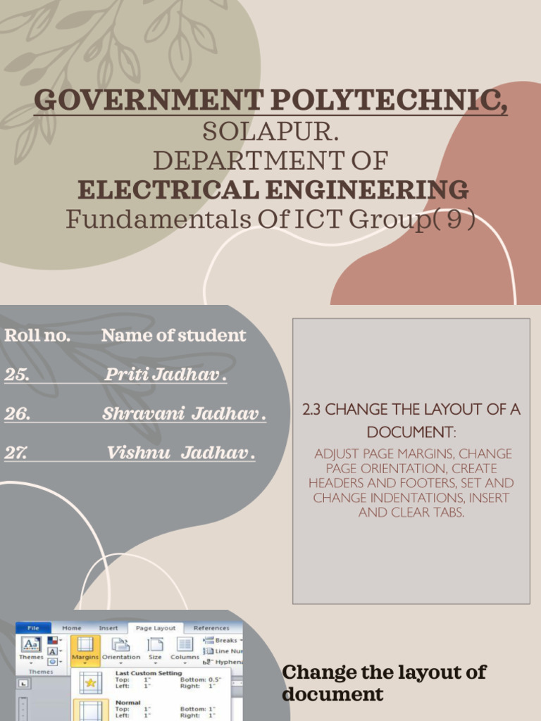 Change The Layout of A Document | PDF