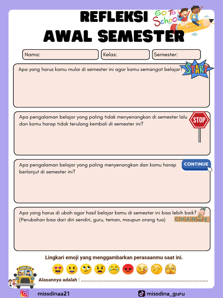 Refleksi Awal Semester 1 | PDF