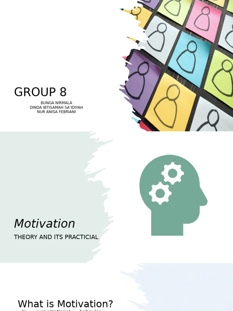 Motivation Theory - OB Group 8 | PDF | Motivational | Motivation