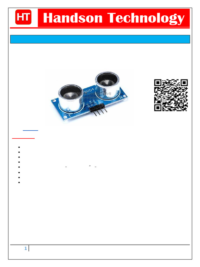 SR 04 Ultrasonic 1 | PDF | Engineering | Computer Science