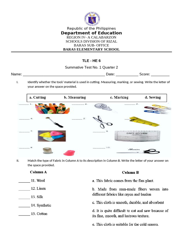 Tle - He6 - ST1 - Q2 | PDF