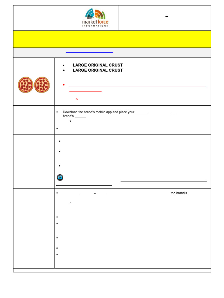 Pizza Carryout App Order Guidelines | PDF | Pizza | Loyalty Program