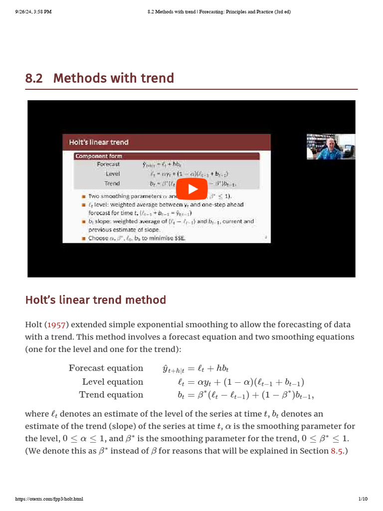 8 2 Methods With Trend Forecasting Principles And Practice 3rd Ed