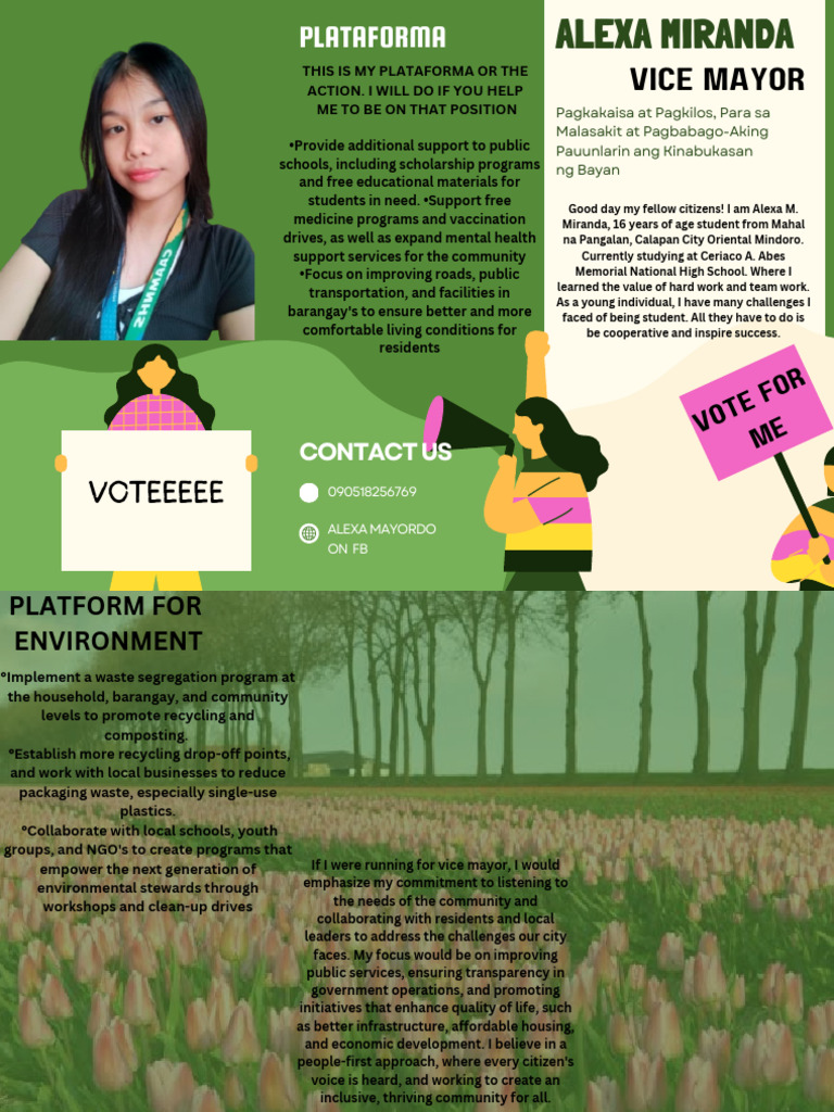Green Illustrative Community Introduction Trifold Brochure | PDF ...