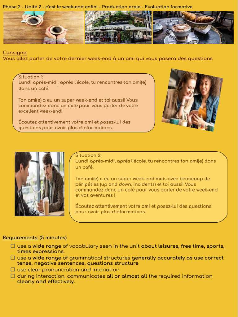 Weekend Conversation Skills Evaluation | PDF | Linguistics | Human ...