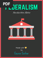CBSE Notes Class 10 Political Science Chapter 2 - Federalism | PDF ...