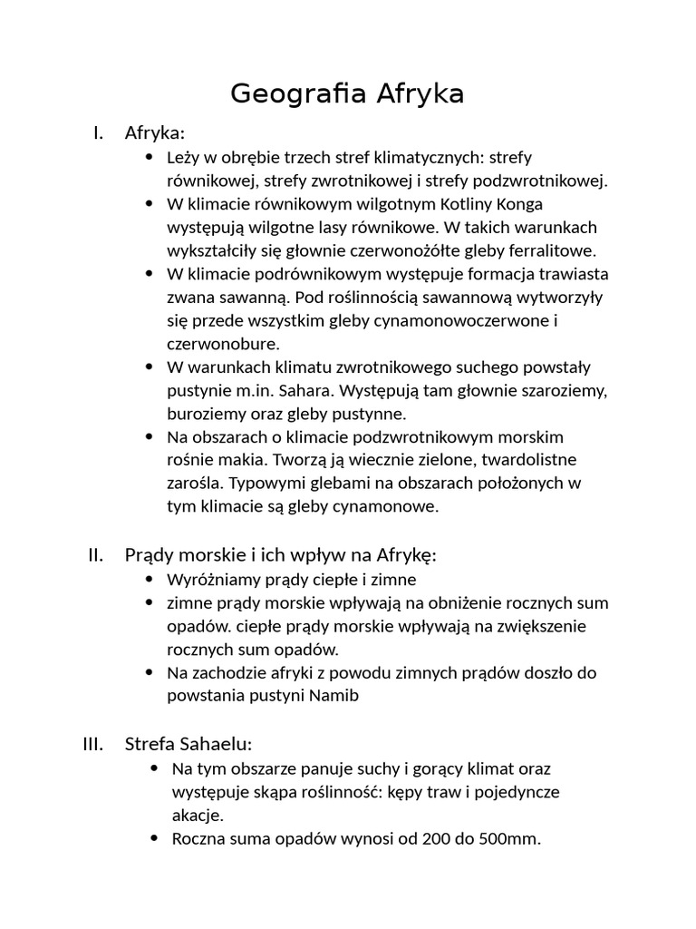 Geografia Afryka | PDF