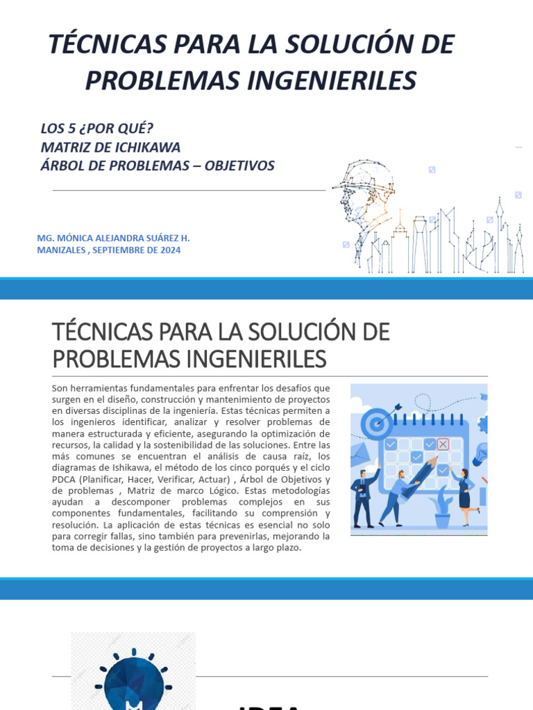 Técnicas de Solución de Problemas Ingenieriles | PDF | Planificación ...