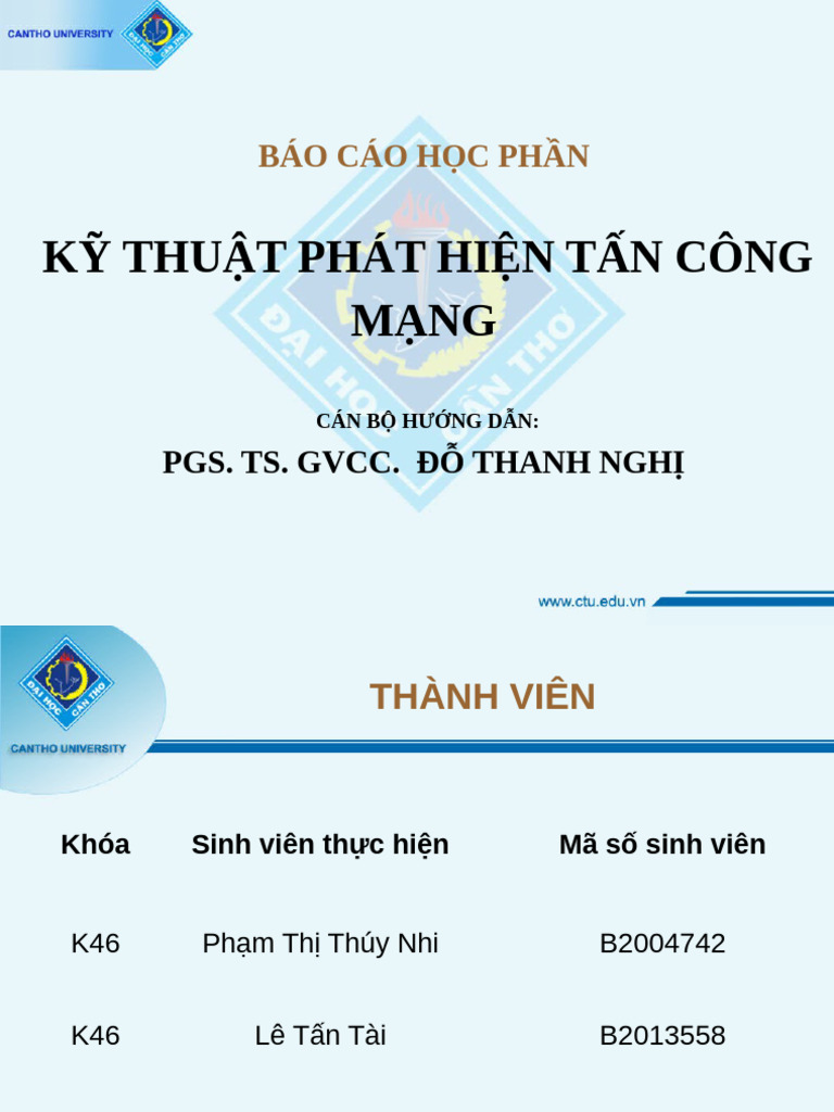 Mau Slide Powerpoint Dai Hoc Can Tho CTU | PDF