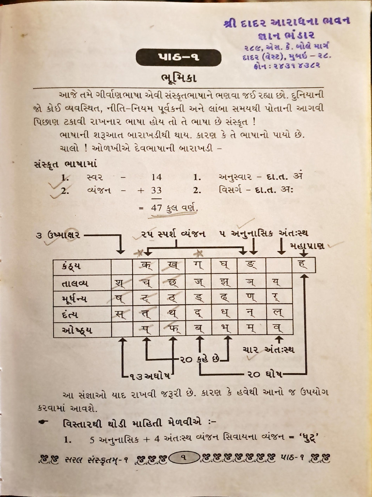 Sanskrit Paath 1 To Paath 5 | PDF