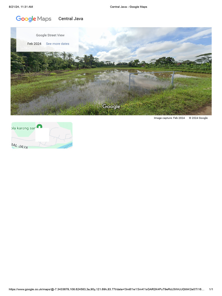 Central Java - Google Maps | PDF