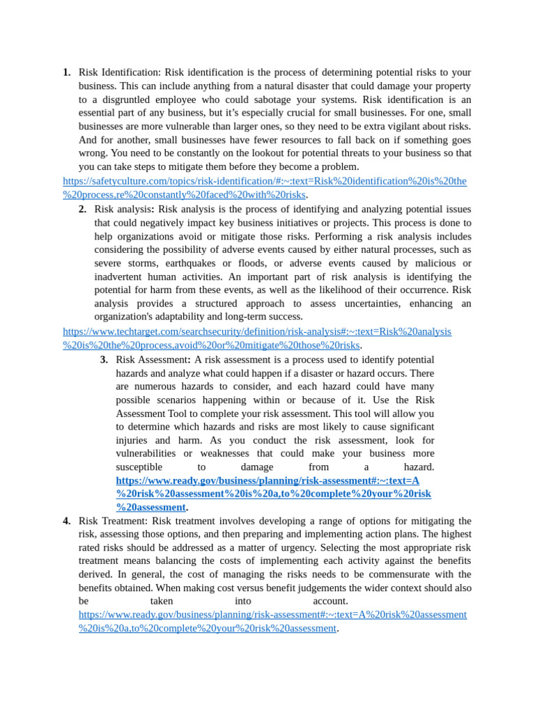 Risk Identification Pol | PDF | Risk | Risk Management