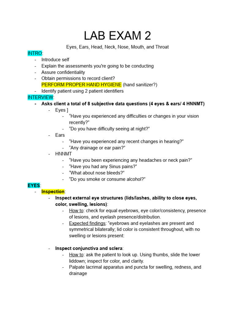 HA Lab Exam FINAL | PDF | Human Nose | Thorax