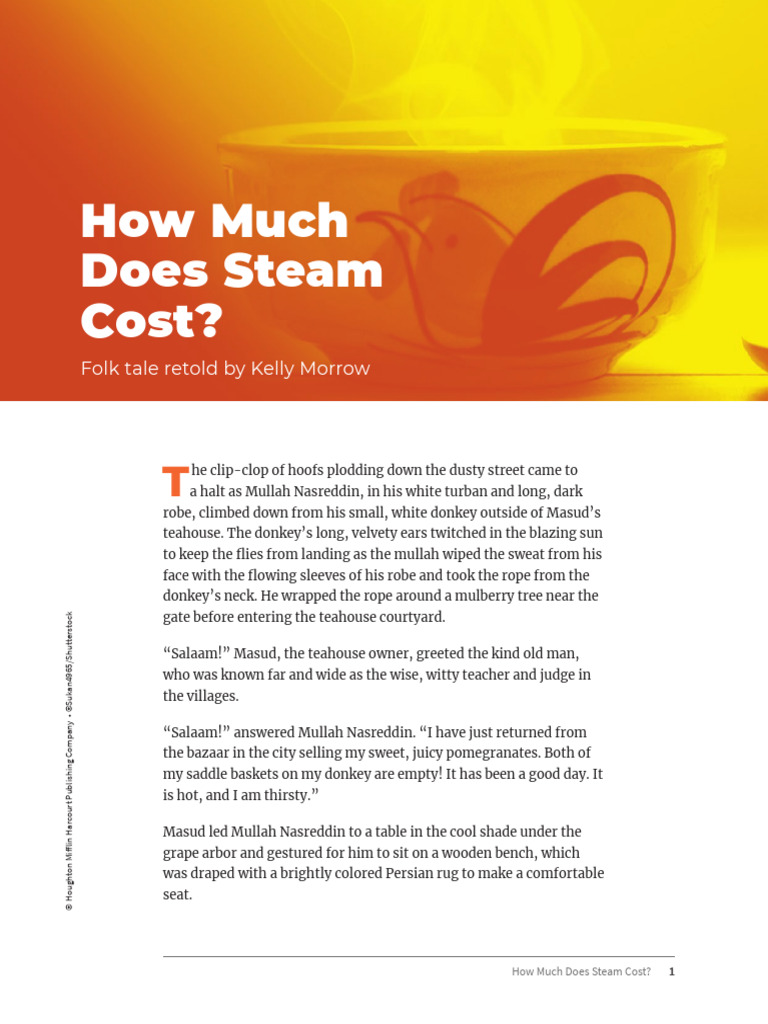 How Much Does Steam Cost Reading Passage | PDF | Foods | Cuisine