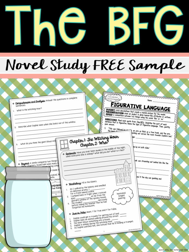 BFG Novel Study Resources Online | PDF