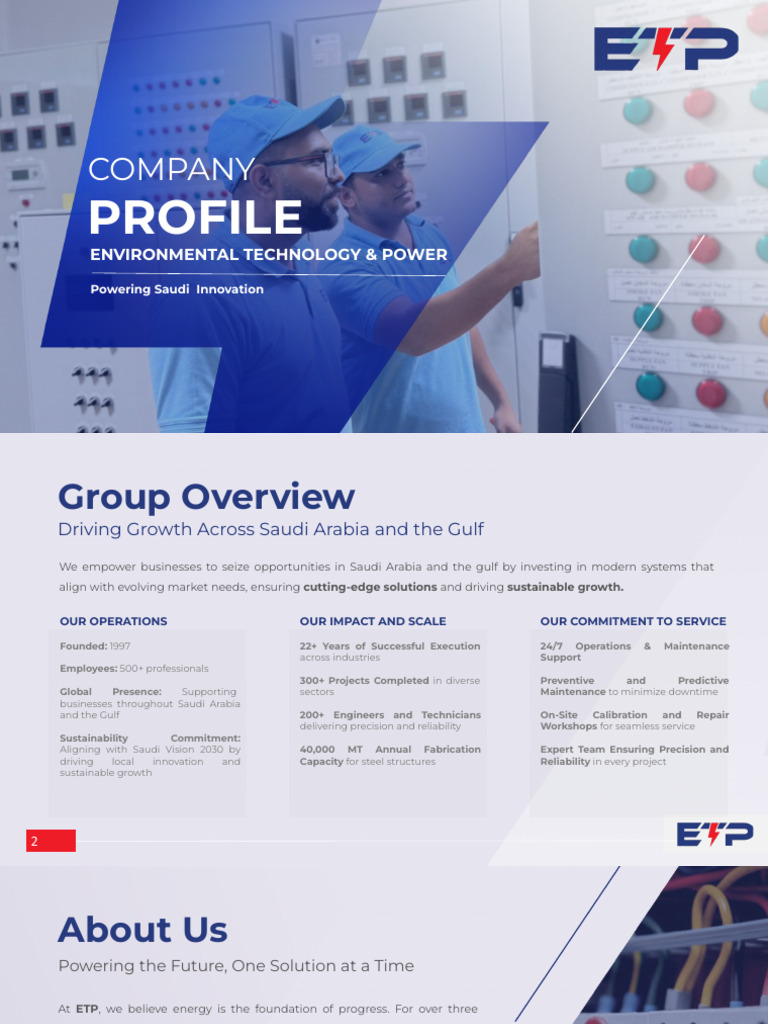 ETP Corporate Profile Final-K | PDF | Sustainability | Innovation
