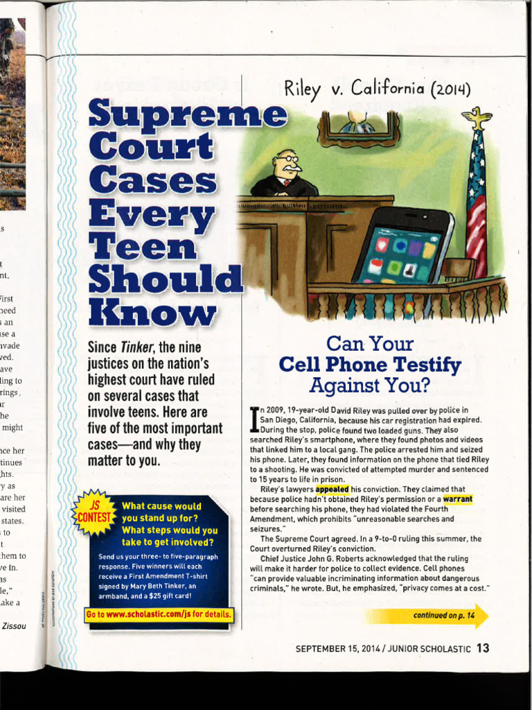 Teen Supreme Court Cases | PDF