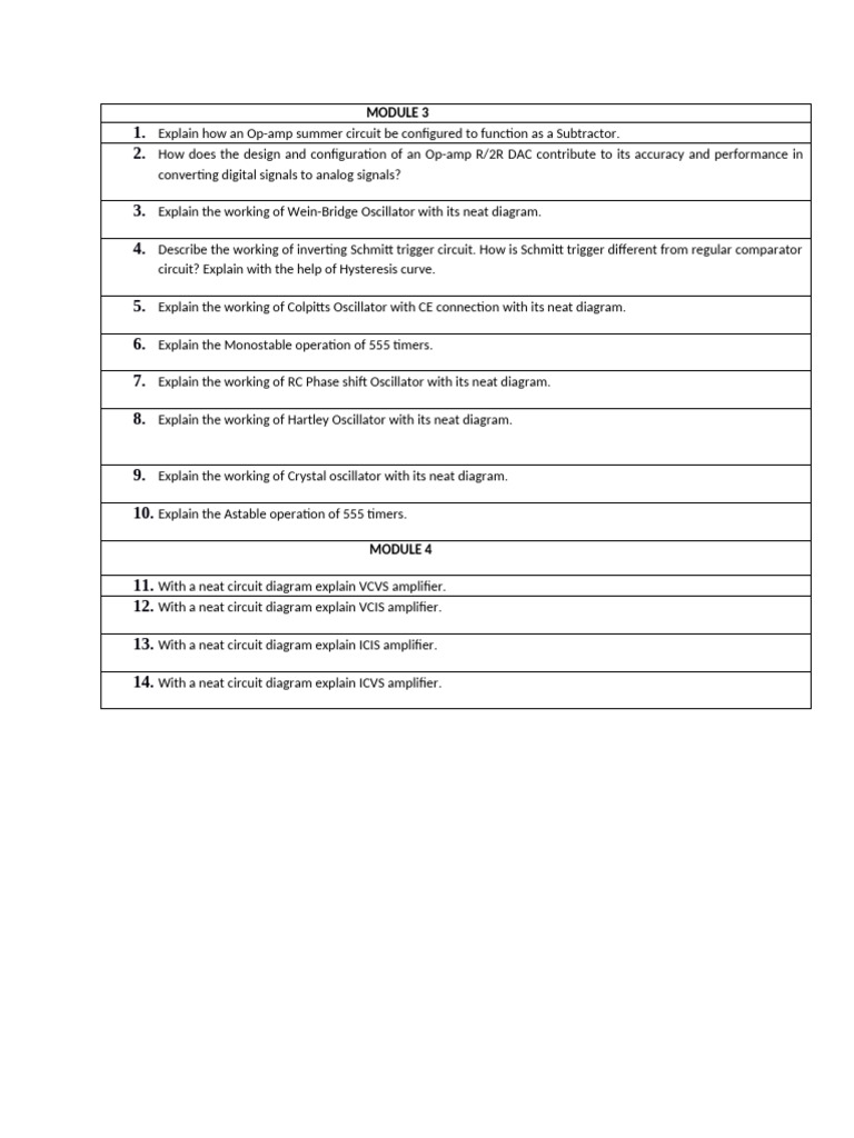 Question Bank IA2 EPC | PDF