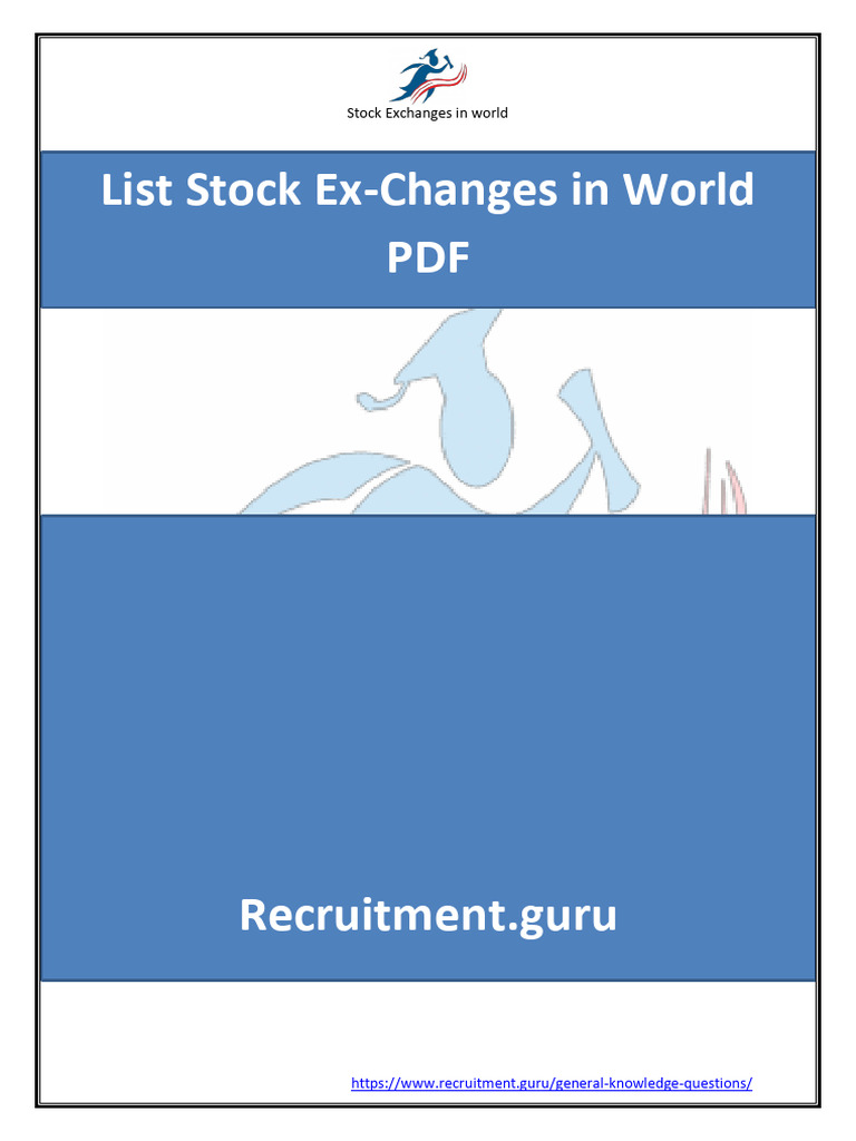 Stock Exchange PDF | PDF | Africa | Sub Saharan Africa