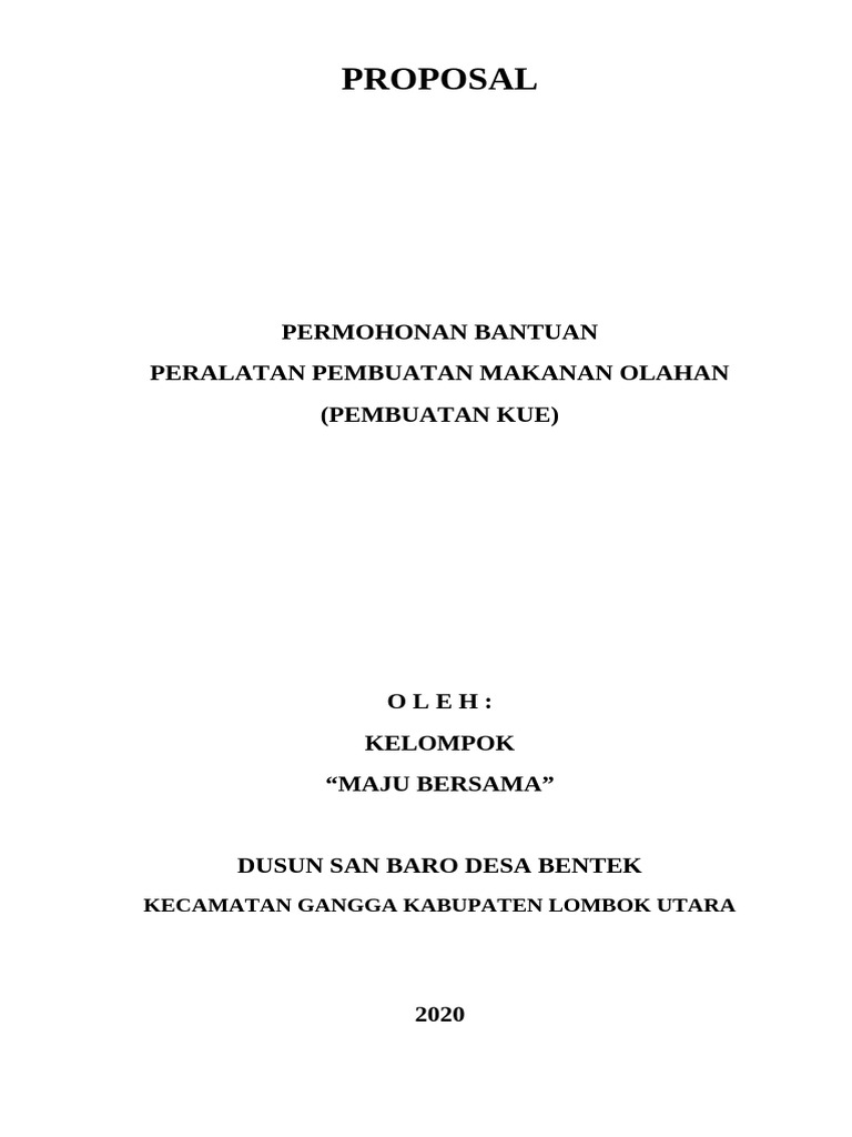 Salinan Proposal Kelompok Nelayan | PDF