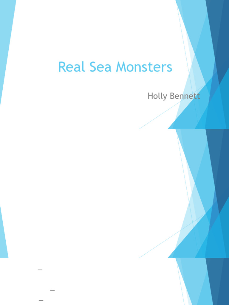 Real Sea Monsters | PDF