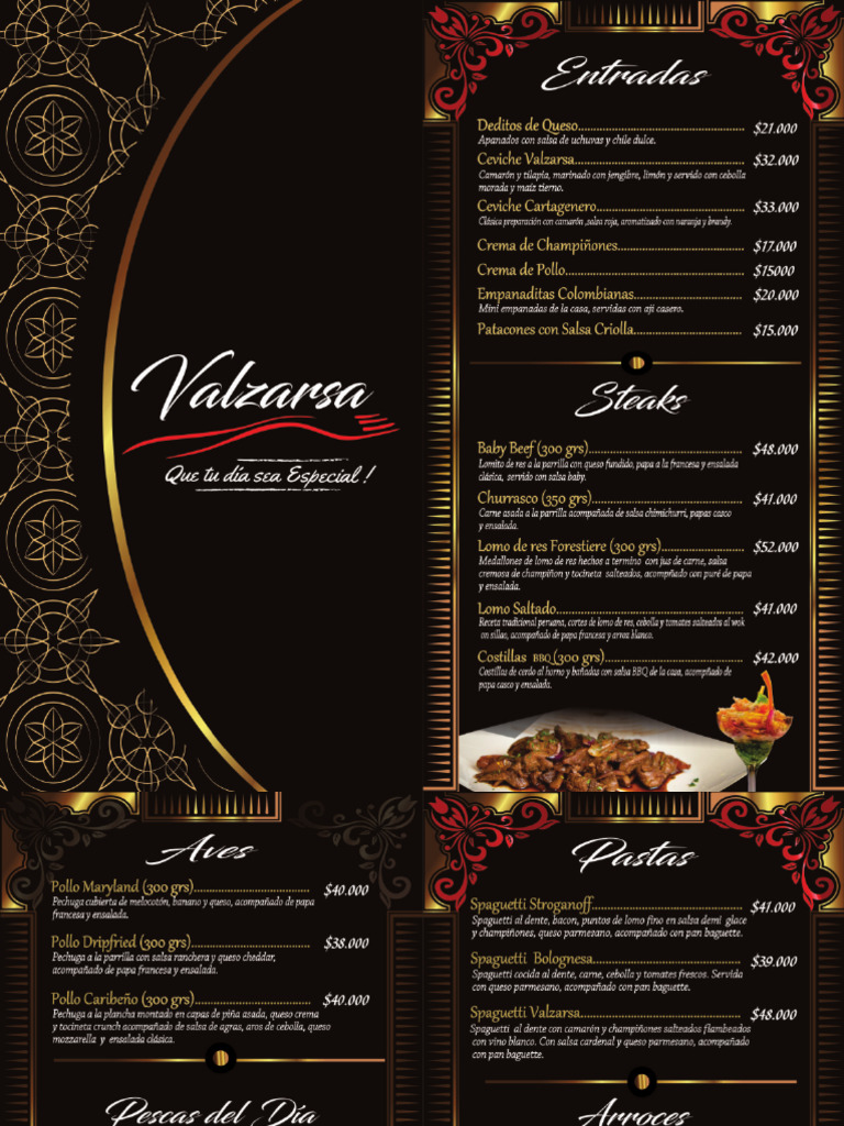 Menu Valzarsa 24 | PDF