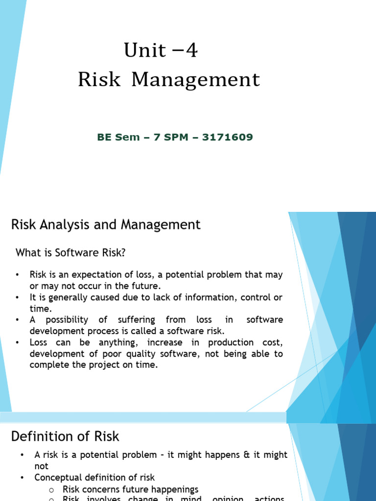 Software Risk Management Guide | PDF | Risk | Risk Management
