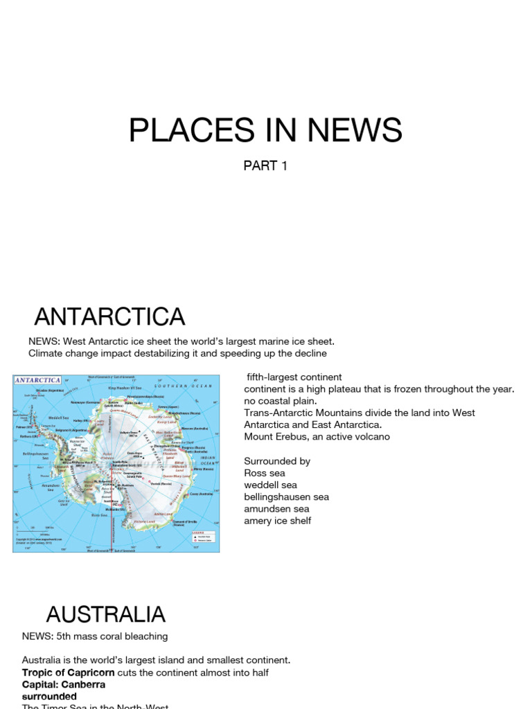 PLACES IN NEWS part 1 | PDF