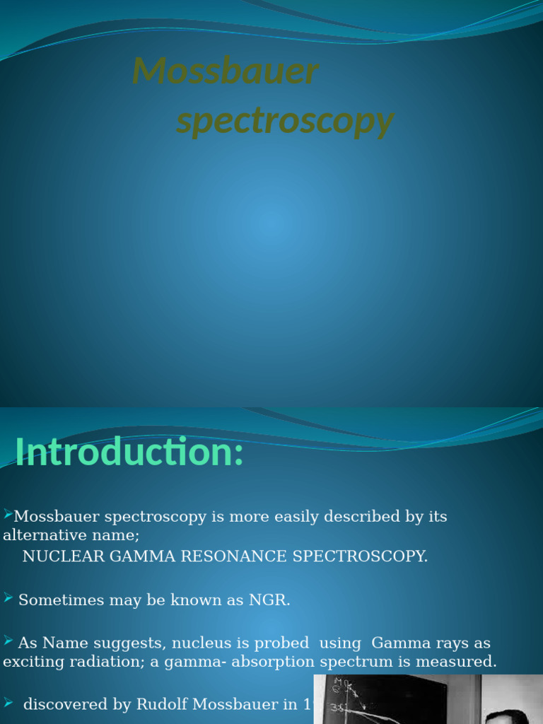 Mossbauer Spectros | PDF | Gamma Ray | Physics