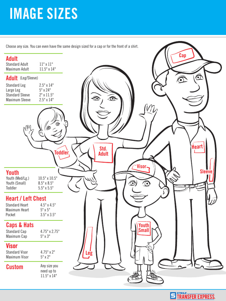 T-Shirt Design Sizes | PDF