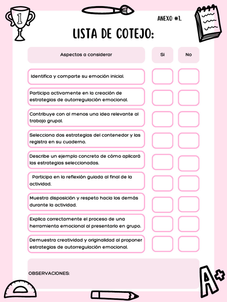 Hoja de Trabajo Lista de Cotejo de Actividades y Tareas Organizado Azul ...