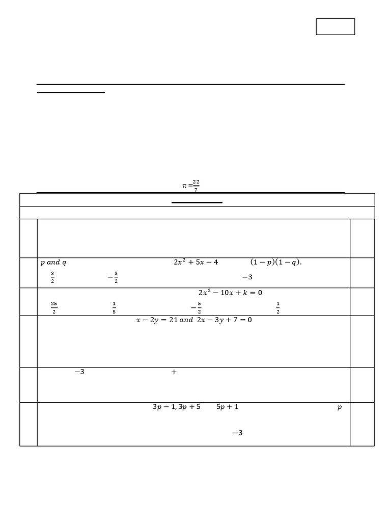 Class 10 Math Preboard Exam | PDF | Circle | Quadratic Equation