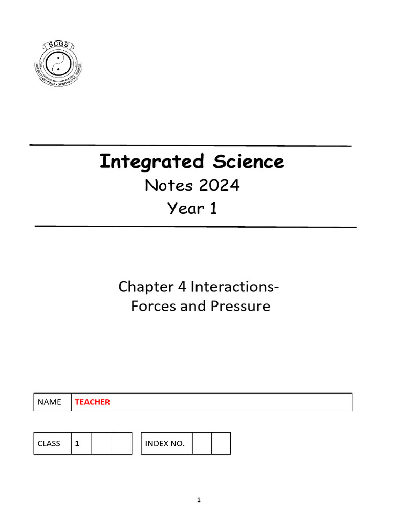 Chap 4 - Forces and Pressure | PDF | Force | Weight